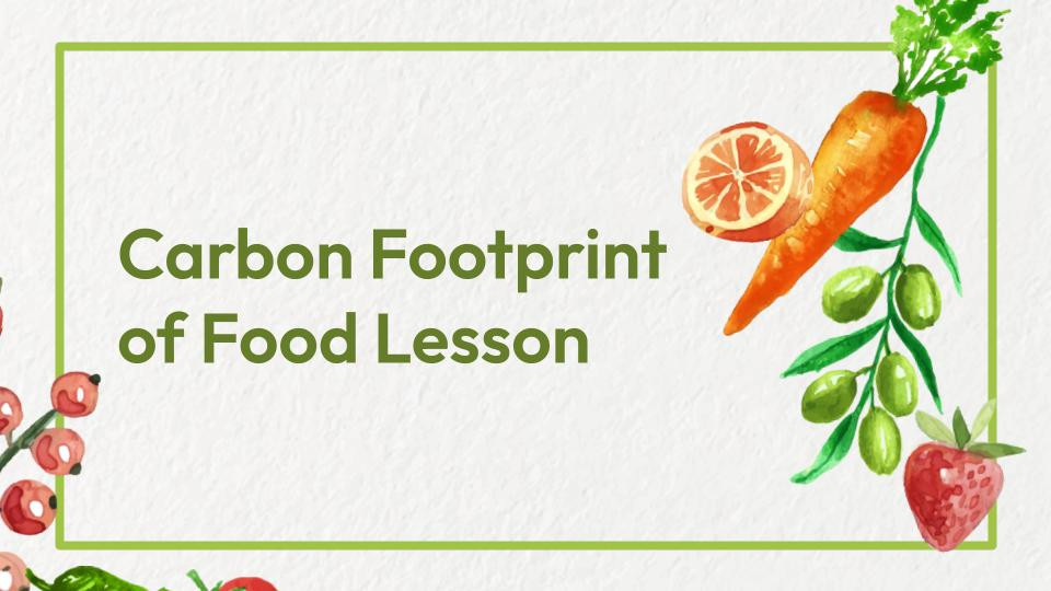 Carbon Footprint Lesson Plan