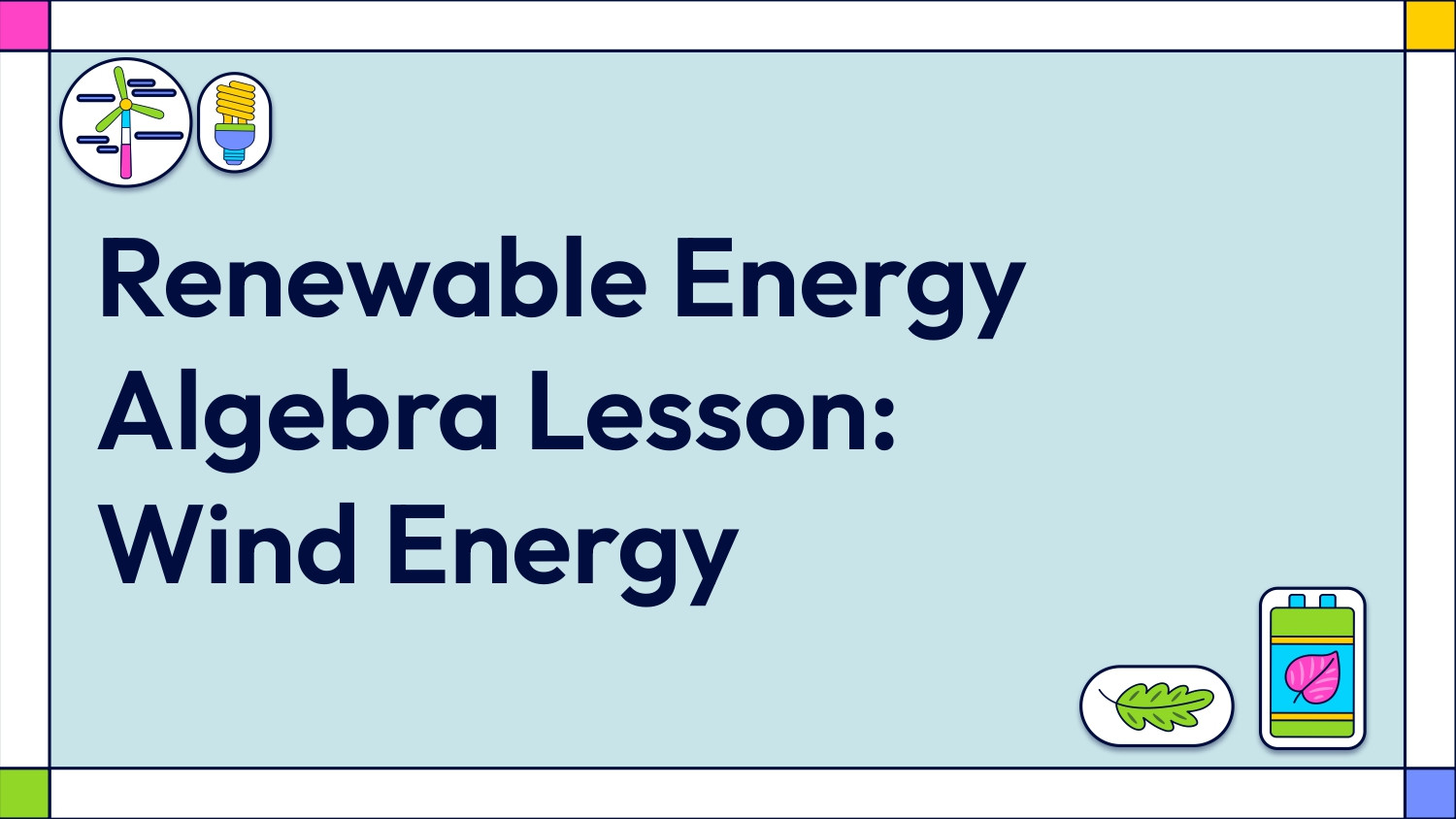 Wind Energy Lesson Plan
