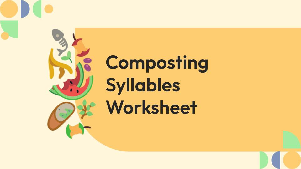 Composting Syllables