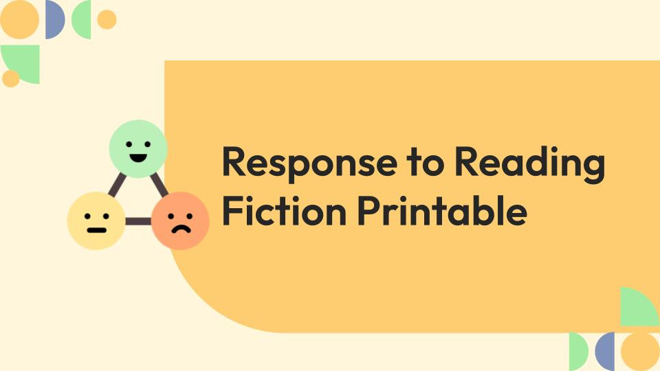 Response to Reading - Fiction