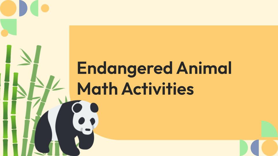 Endangered Animal Math