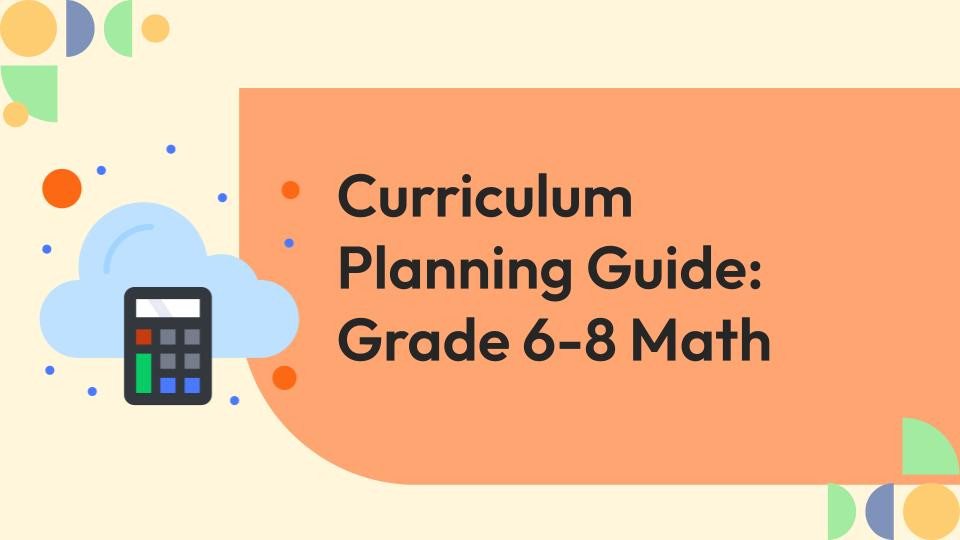 6-8 Math & Climate Curriculum Planning Guide
