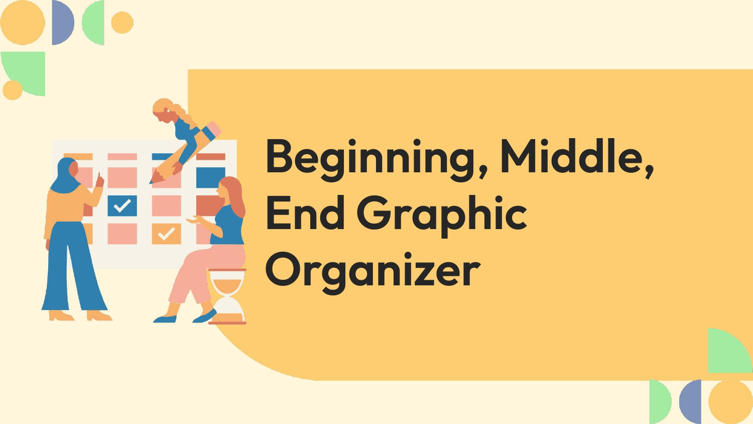 Beginning, Middle, End Graphic Organizers