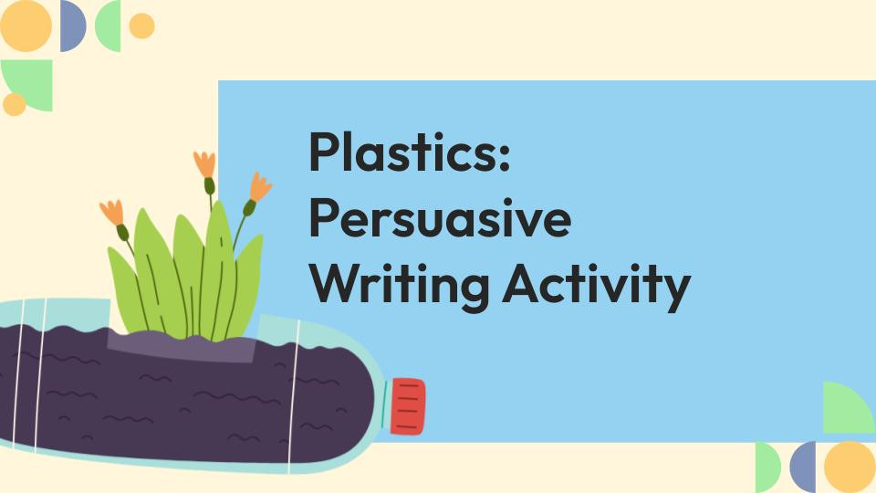 Refusing Plastic Writing