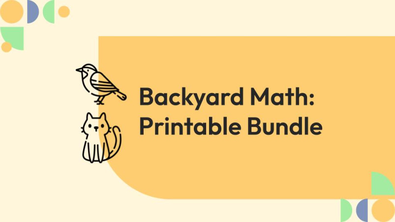 Backyard Math: Printable Bundle