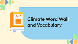 Climate Word Wall and Vocabulary